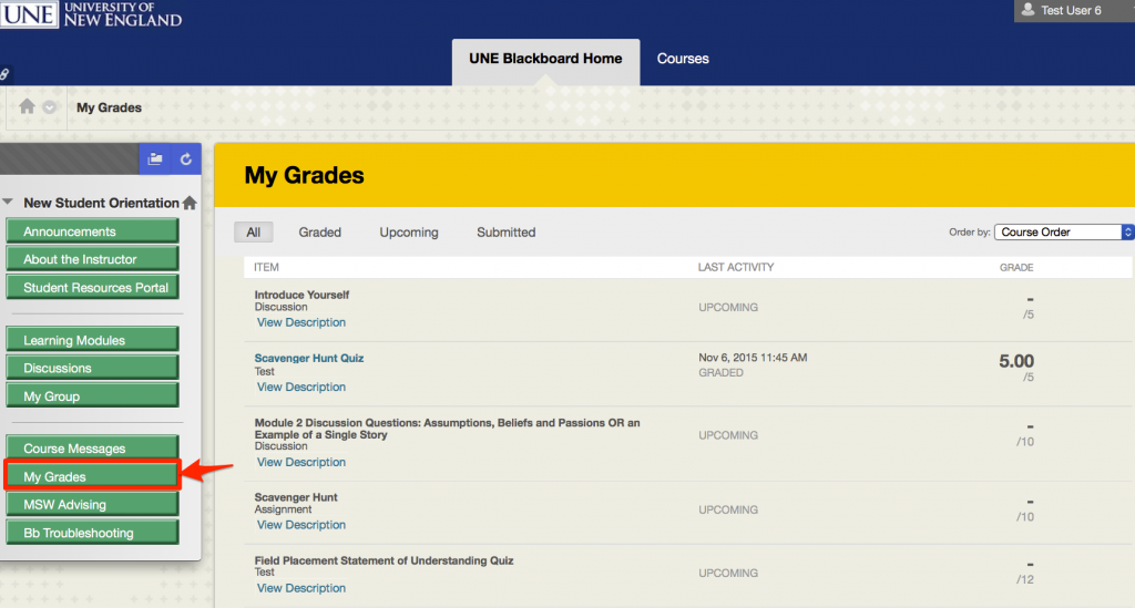 Course Layout - UNE Portal for Online Students | Student Portal ...