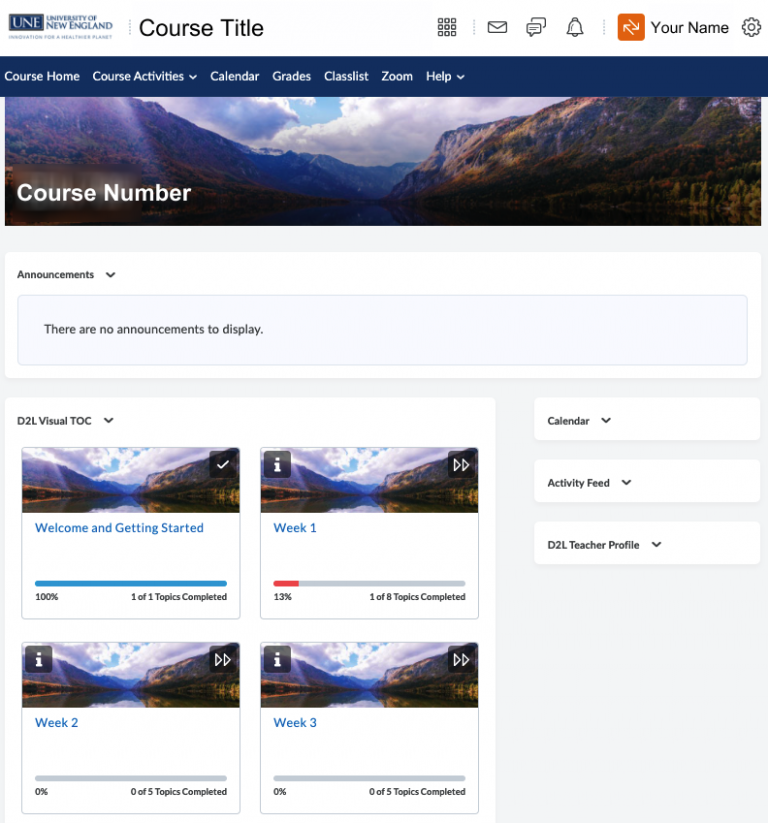 Brightspace Support - Portal for UNE Online Students | Student Portal ...
