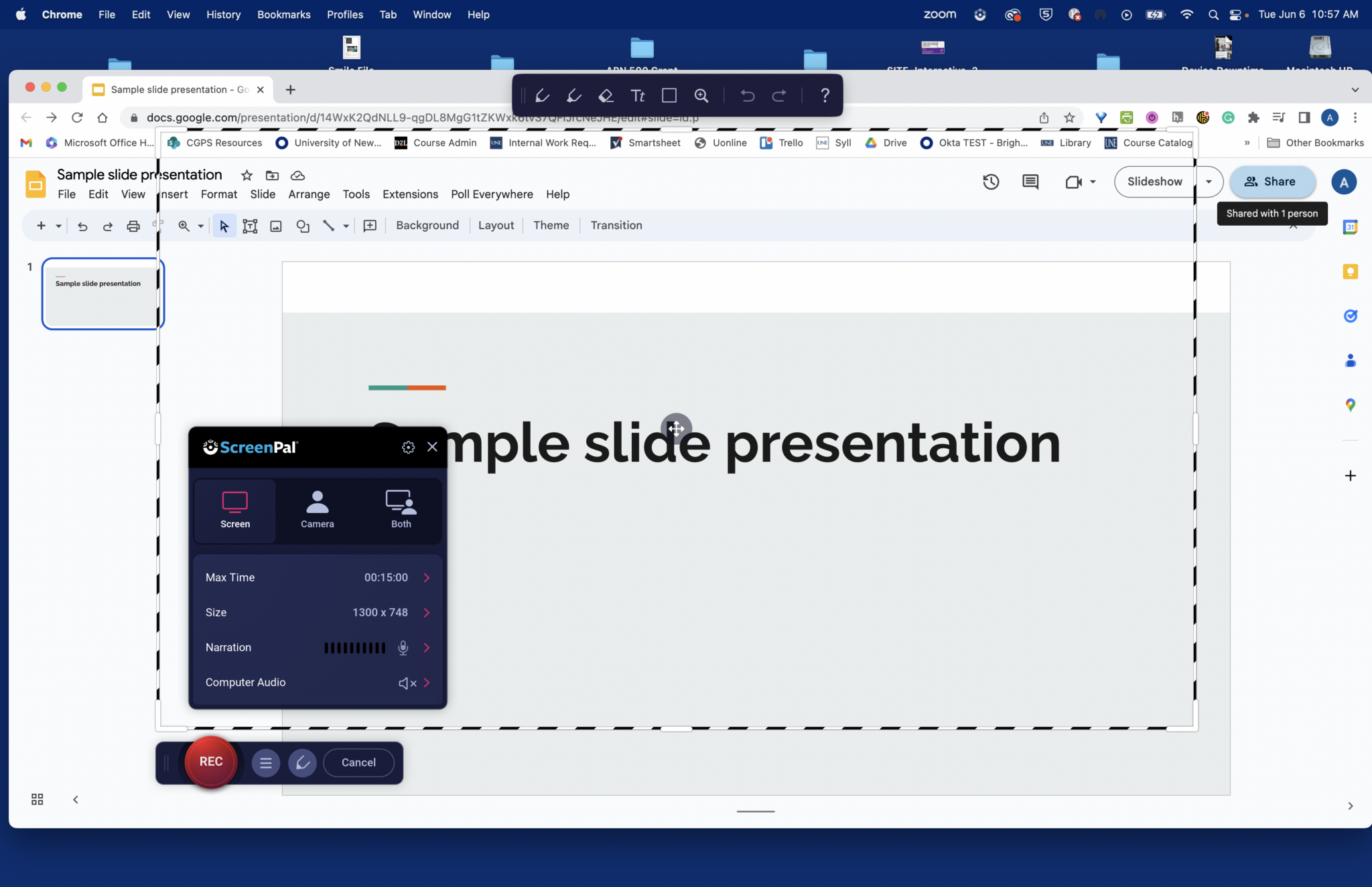 Recording a Presentation with ScreenPal - UNE Online | Student Portal ...